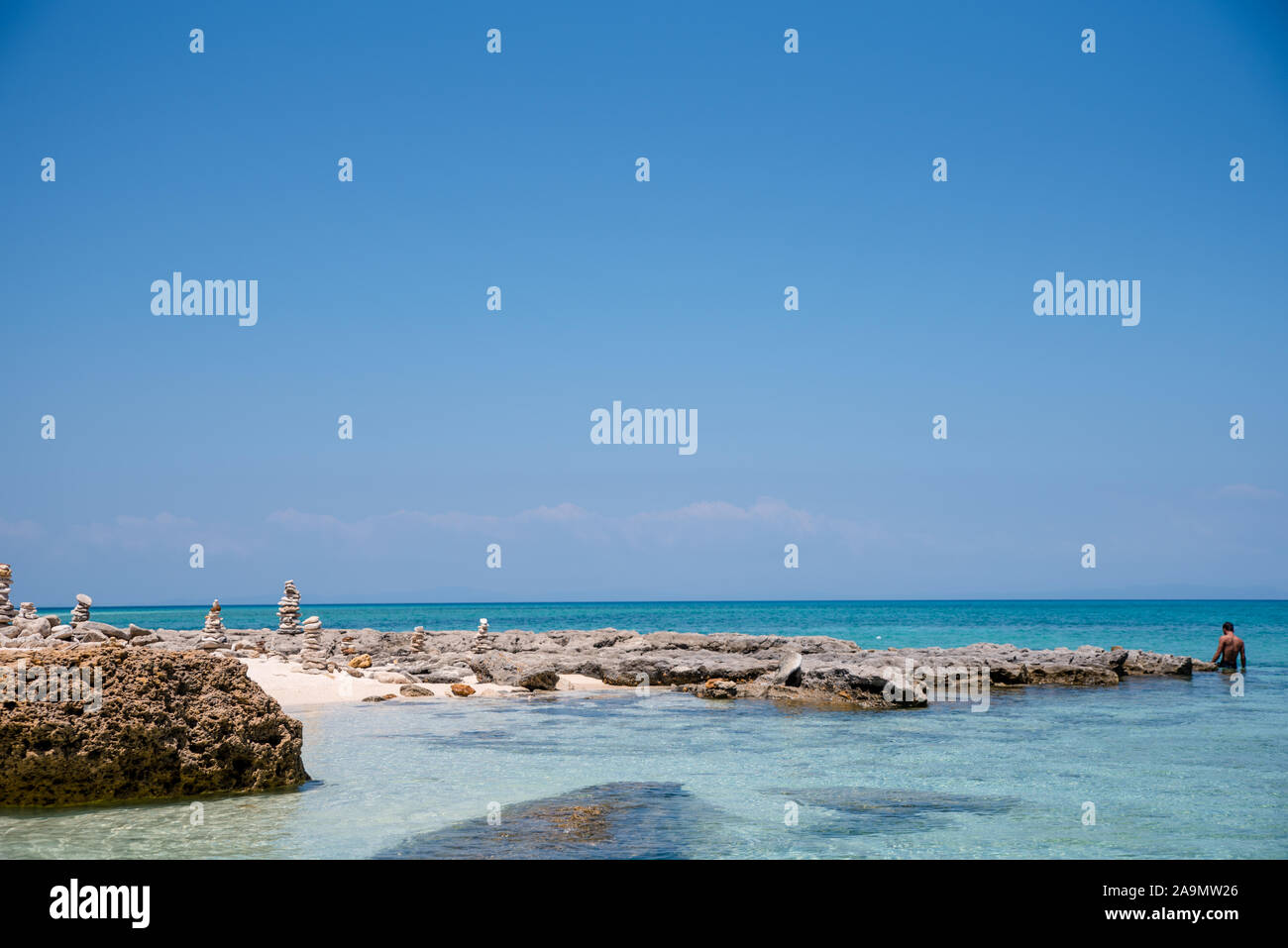 Tropical island of Masbate, Philippines with its white sand beaches and ...
