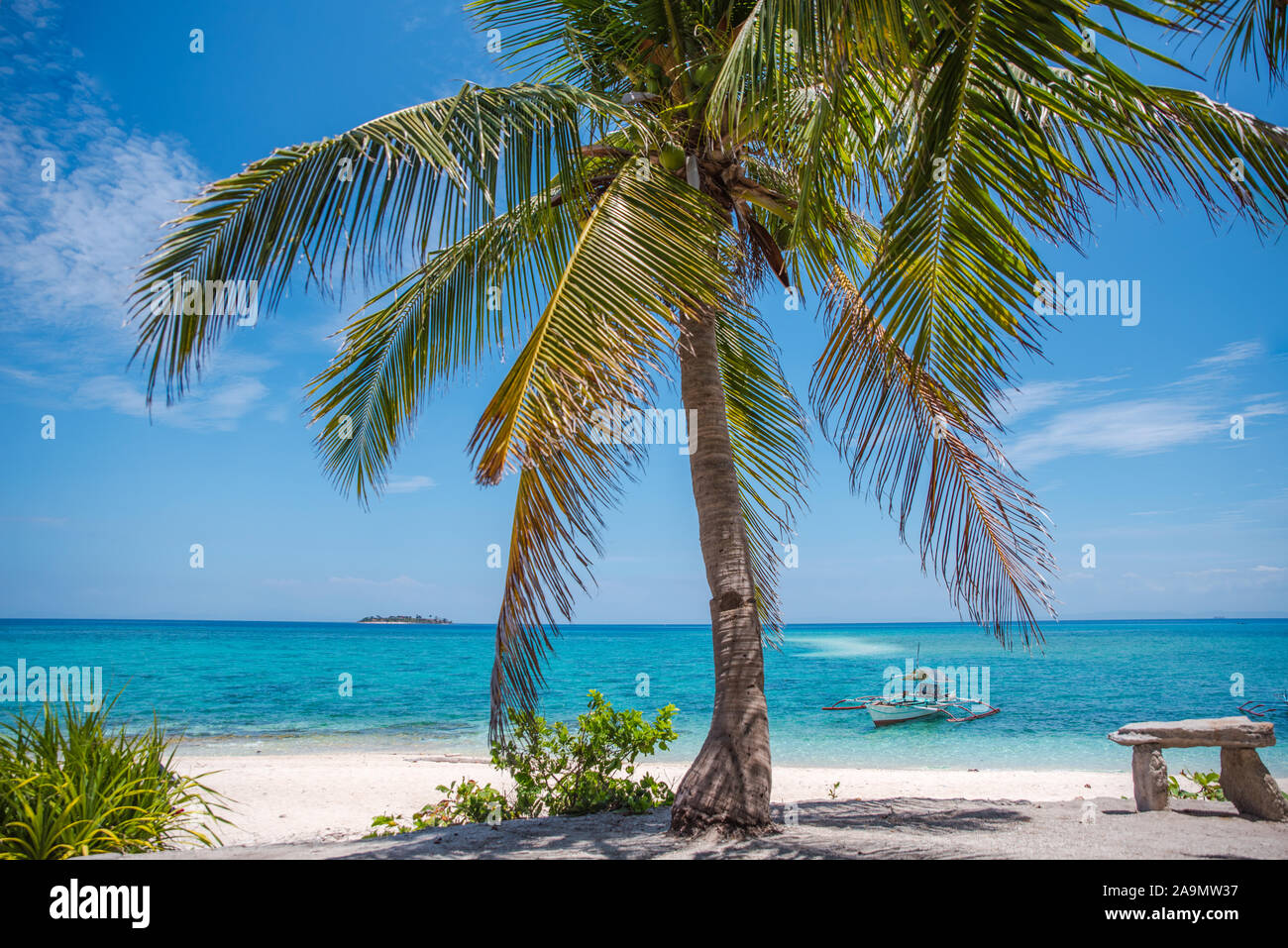 Tropical island of Masbate, Philippines with its white sand beaches and ...