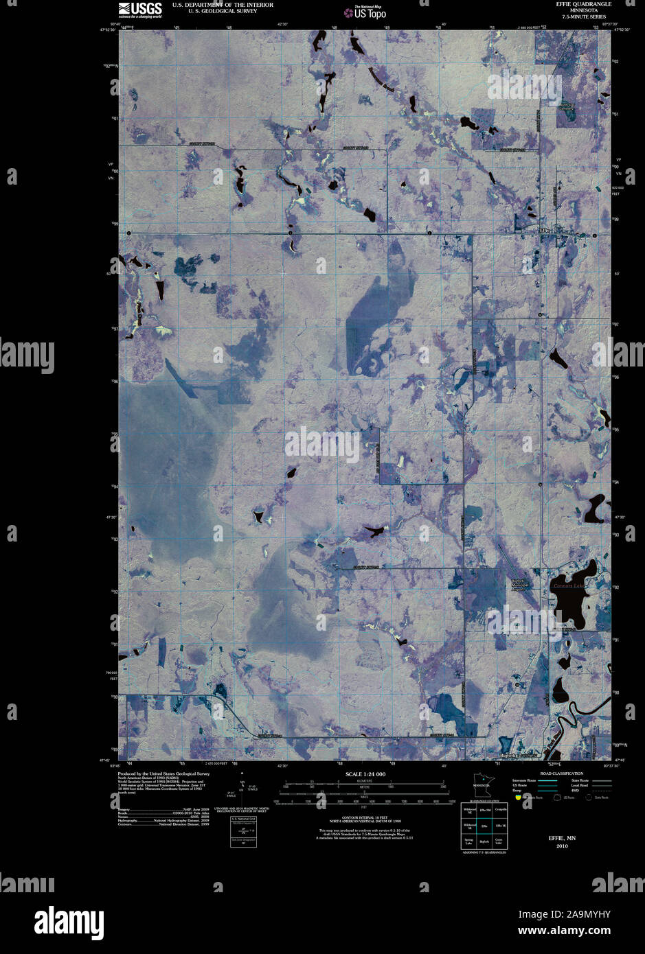 Effie minnesota map hi-res stock photography and images - Alamy