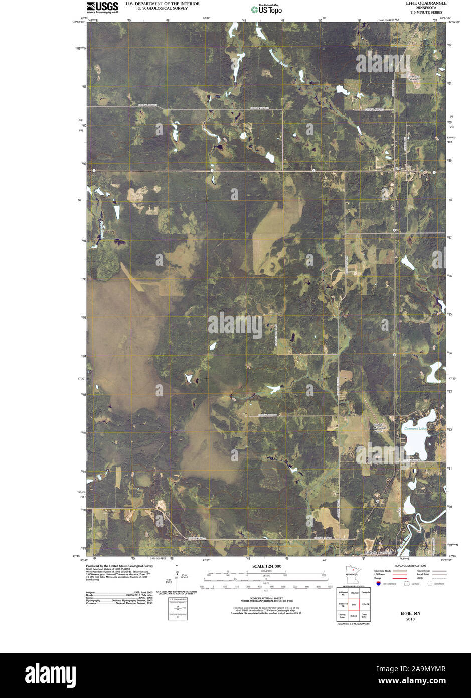 Effie minnesota map hi-res stock photography and images - Alamy