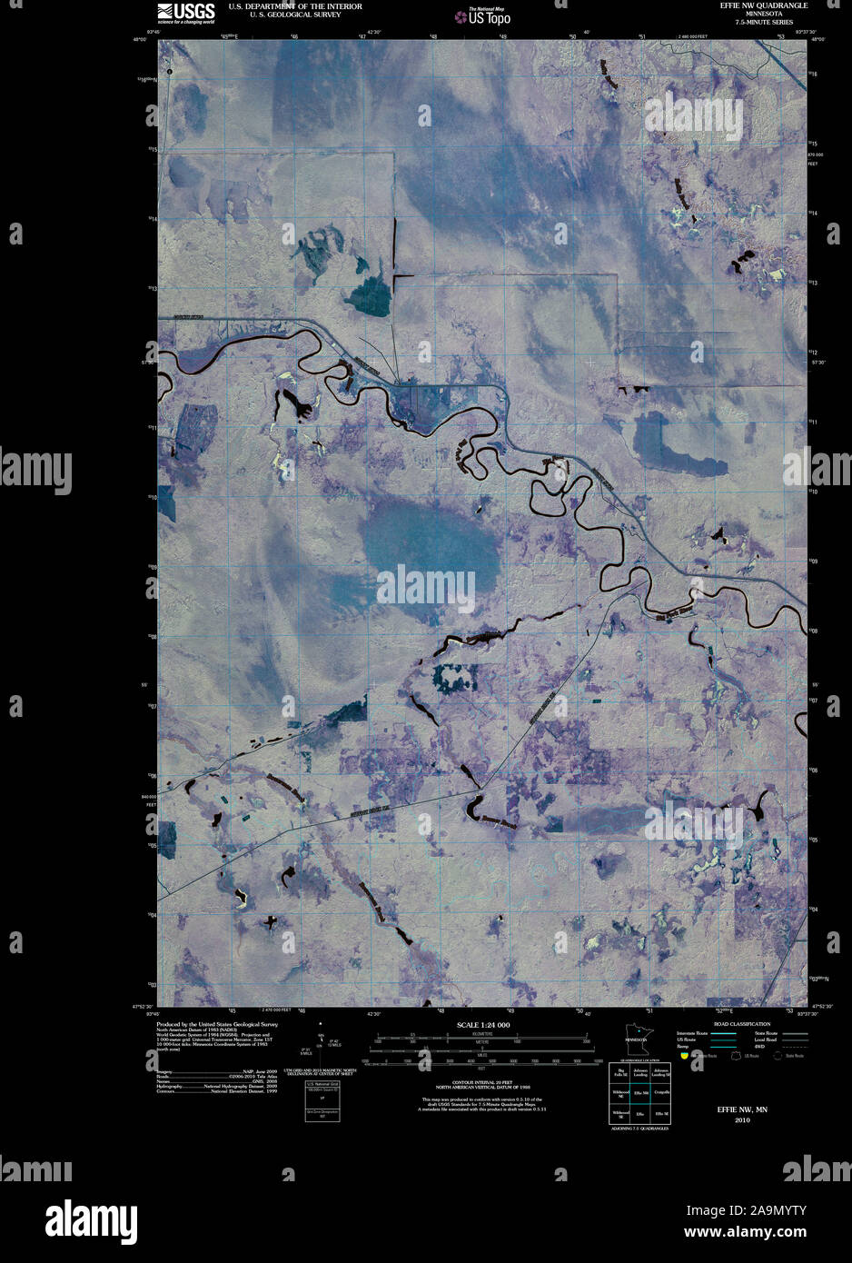 Effie minnesota map hi-res stock photography and images - Alamy