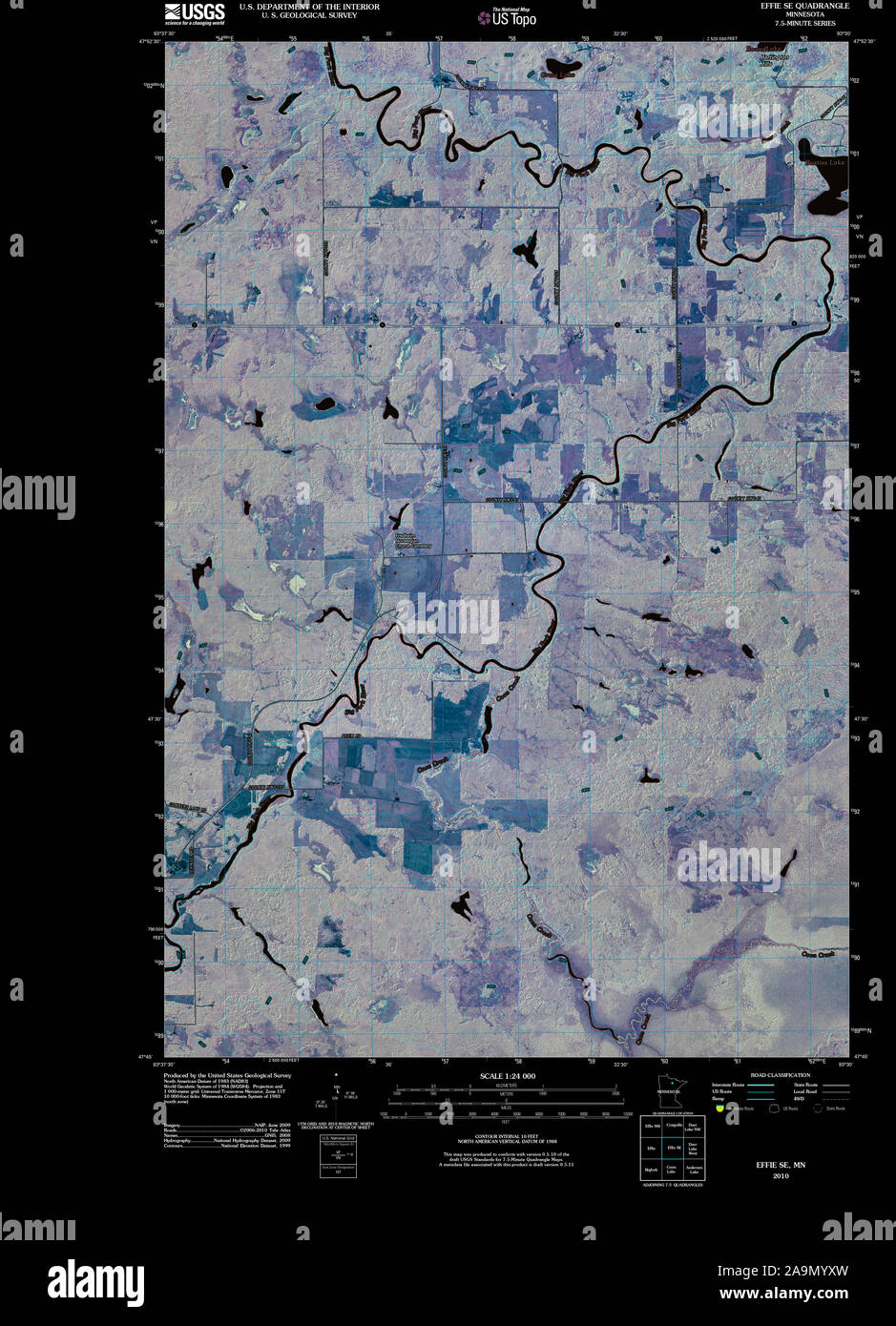 Effie minnesota map hi-res stock photography and images - Alamy