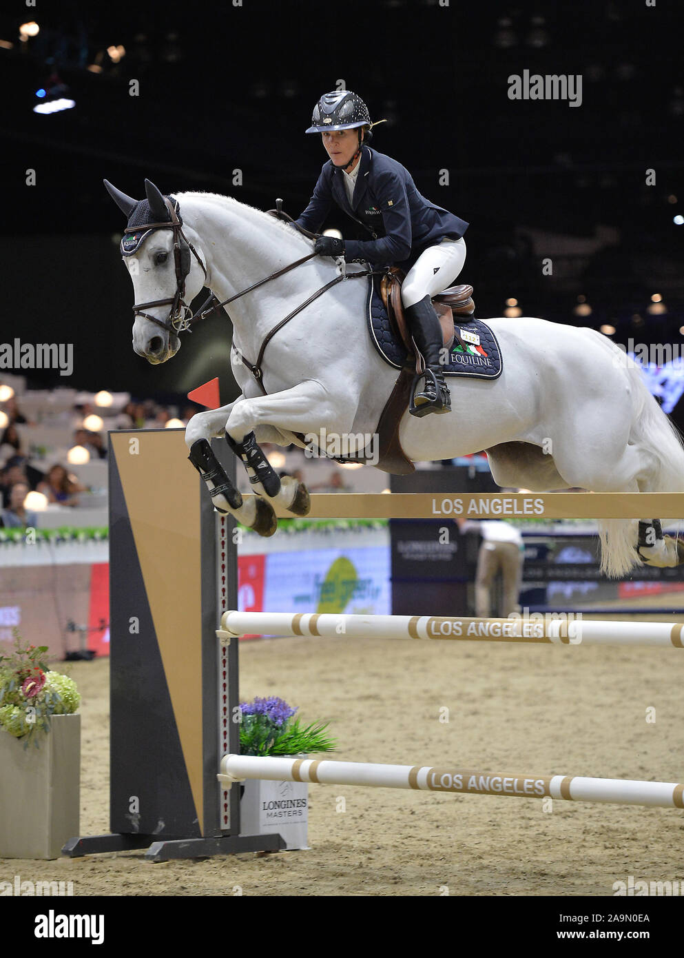 LOS ANGELES, CA. October 03, 2015: Lauren Hough (USA), riding ...