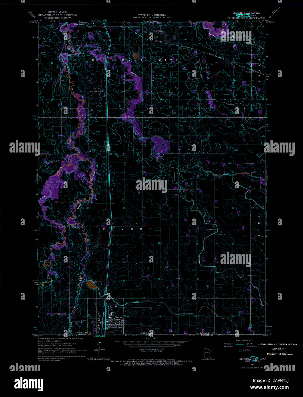 Map of elmore hi-res stock photography and images - Alamy