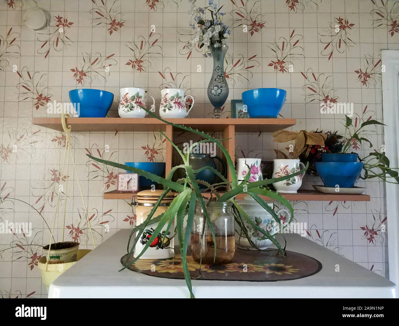 mess and dump. An old room with lots of things. Devastation. Very small ...