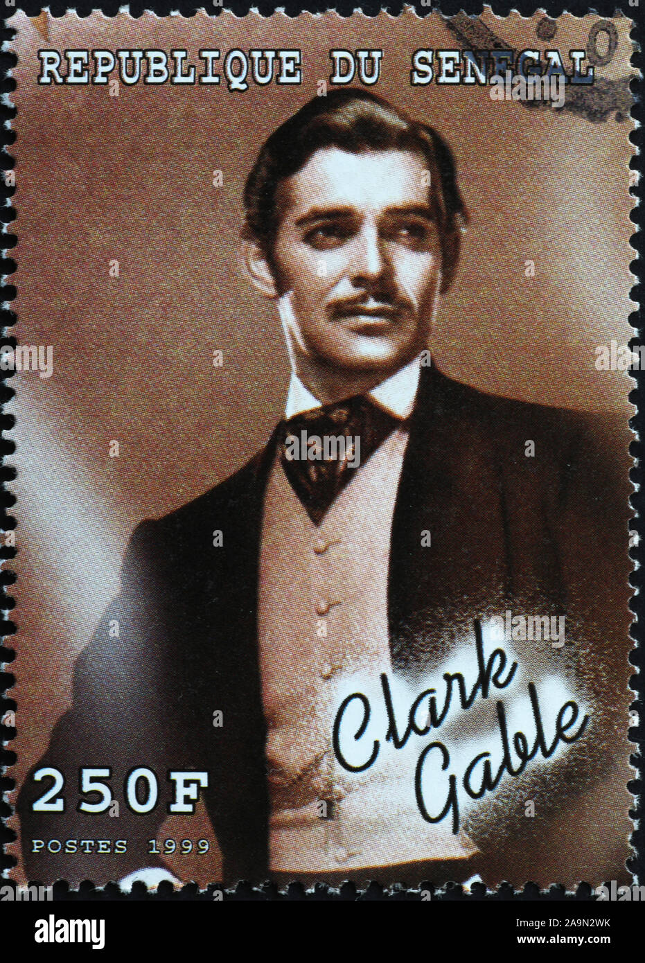 Clark Gable on postage stamp Stock Photo - Alamy