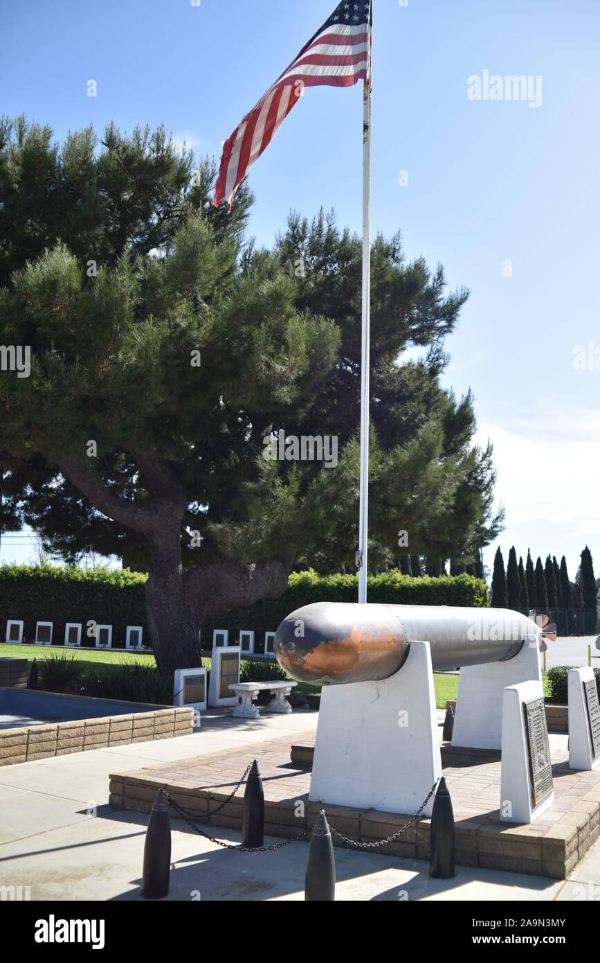 Seal Beach, CA., U.S.A. Oct. 19, 2019.WWII Submarine Memorial. 52 ...