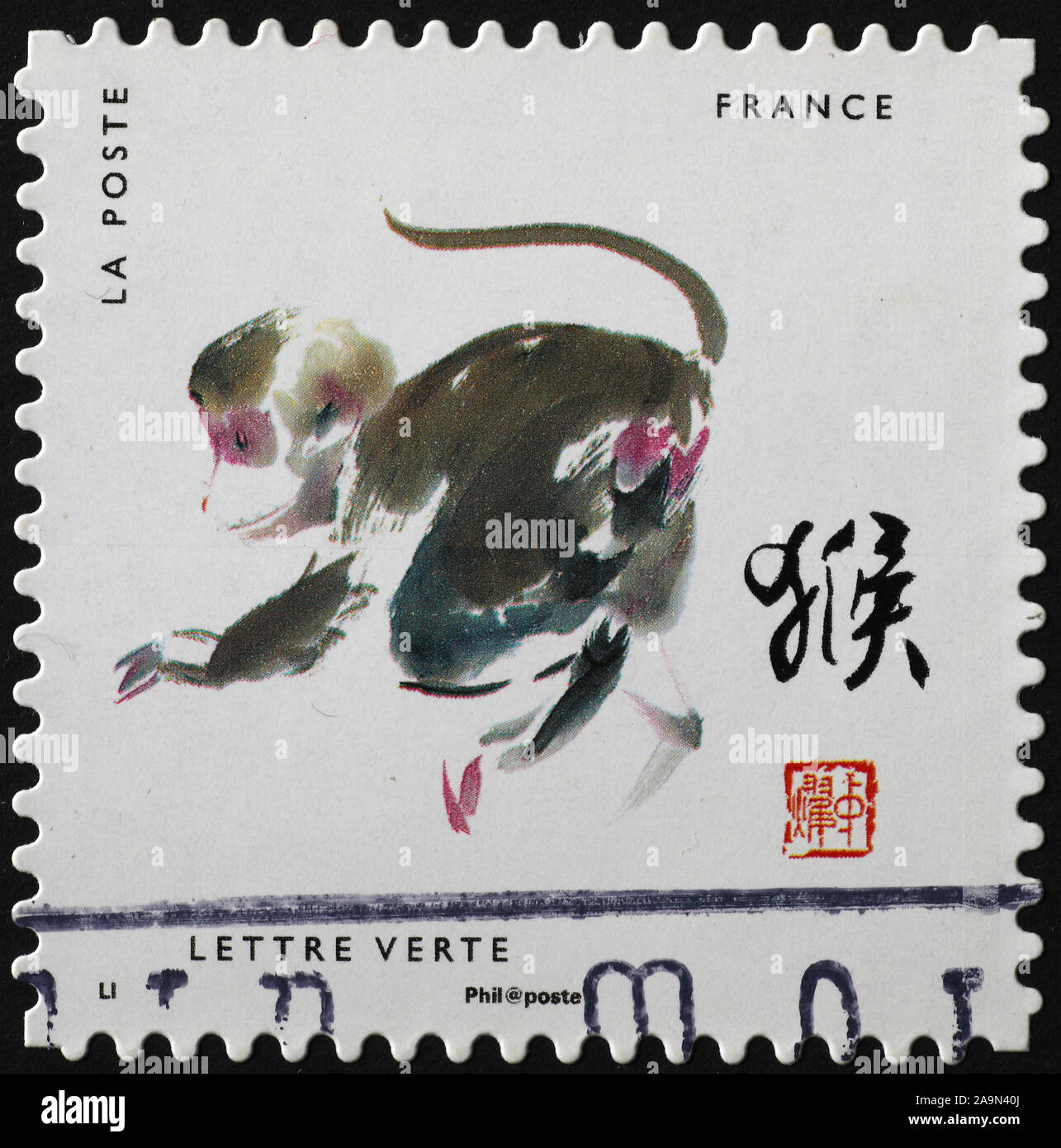 Chinese zodiac sign monkey hi-res stock photography and images - Alamy