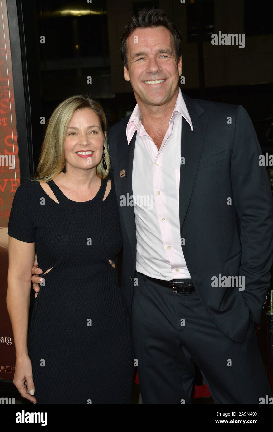 BEVERLY HILLS, CA - OCTOBER 27, 2015: Actor David James Elliott & wife ...