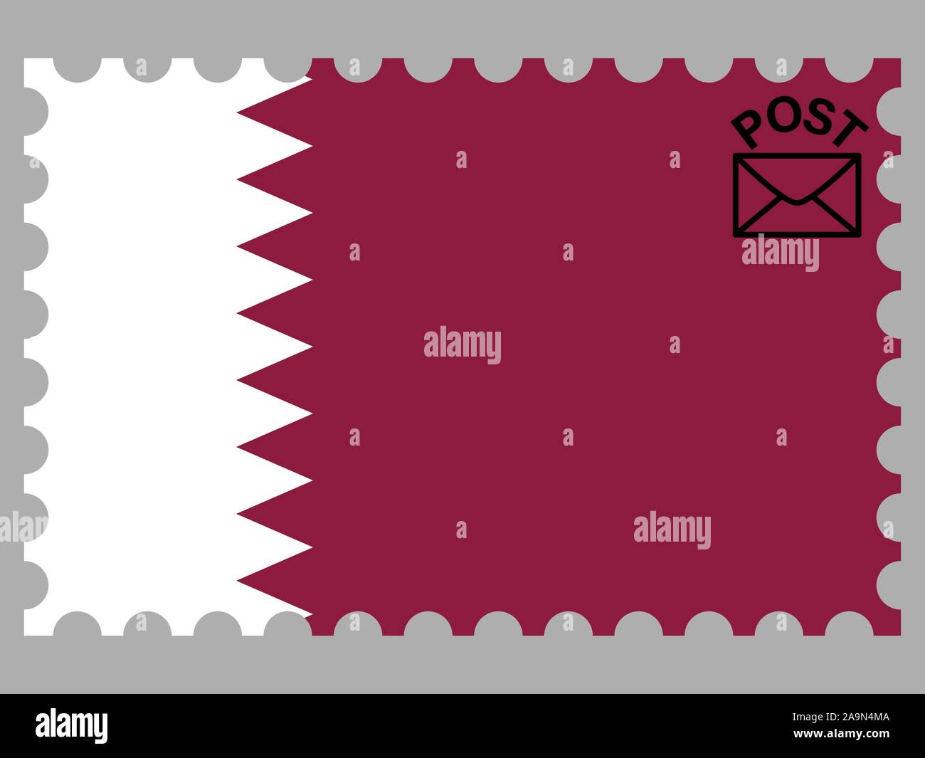 Beautiful national flag of State of Qatar . original colors and ...