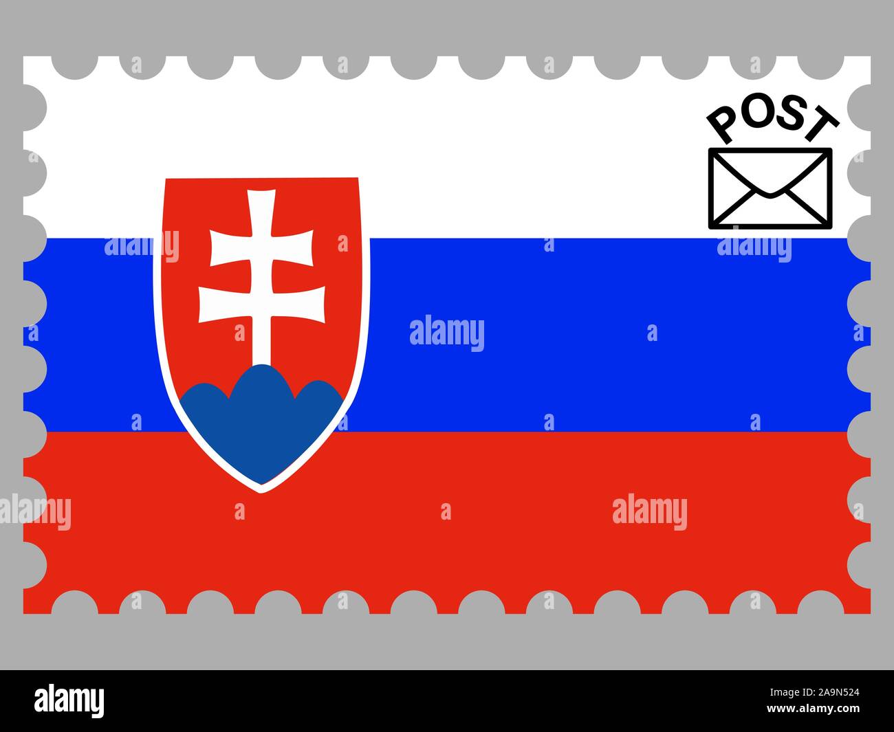 Beautiful national flag of Slovak Republic, know as Slovakia. original ...