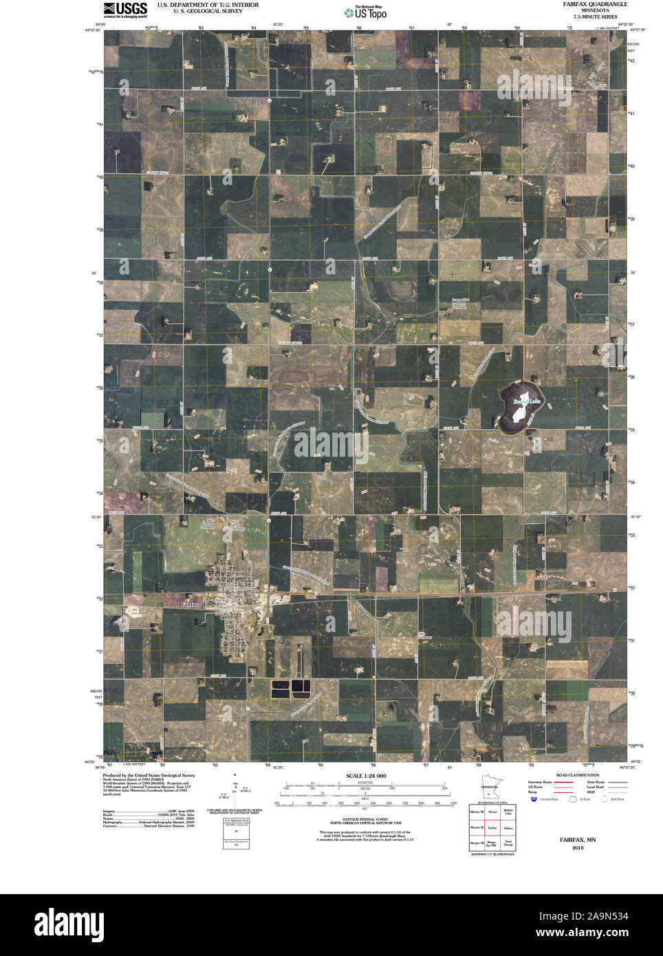 Map of fairfax minnesota hi-res stock photography and images - Alamy