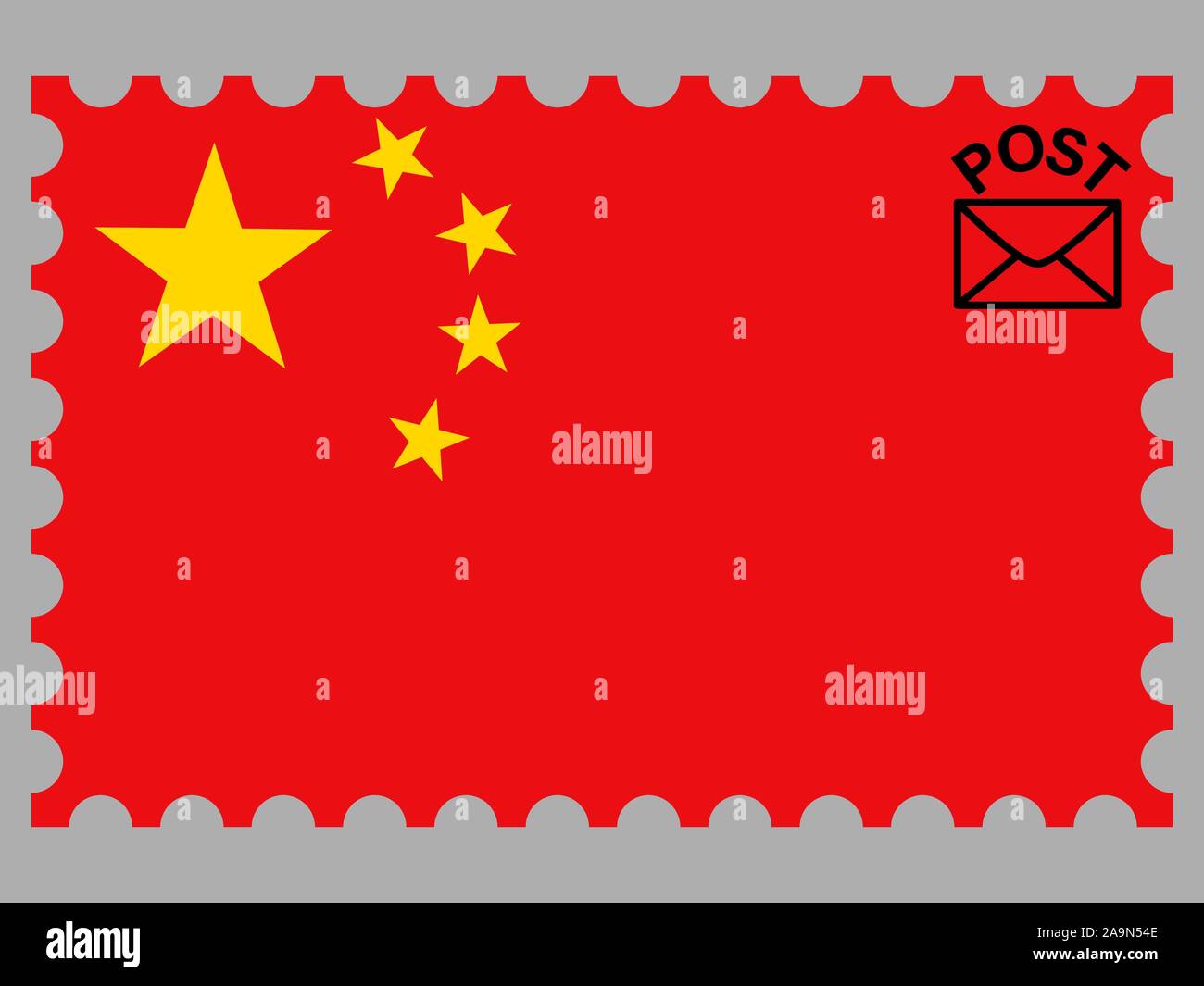 National flag of Peoples Republic of China . original colors and ...