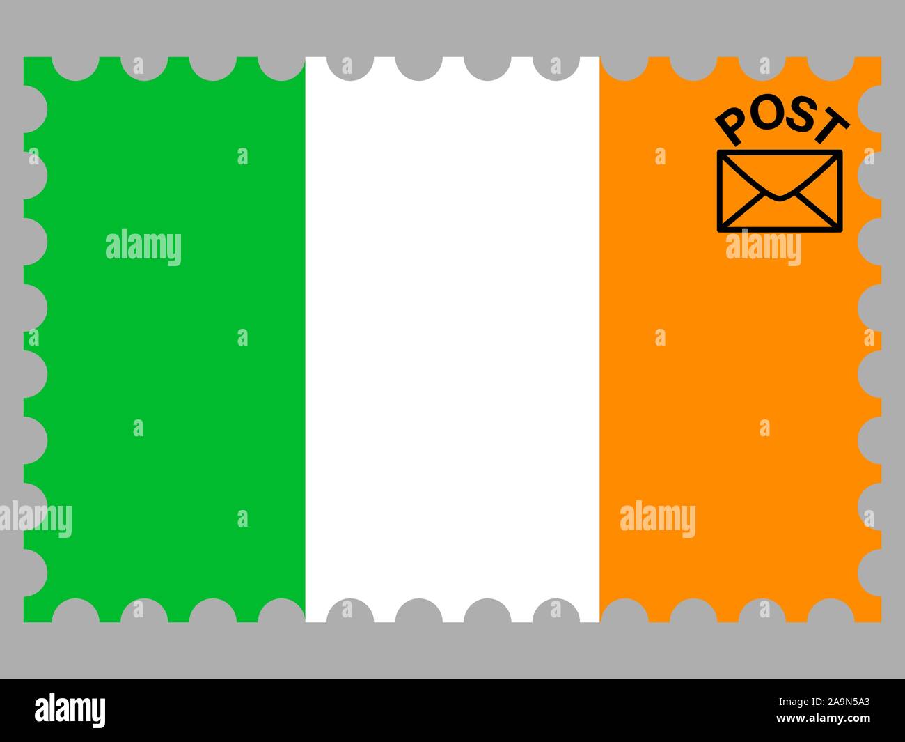 National flag of Ireland . original colors and proportion. Simply ...