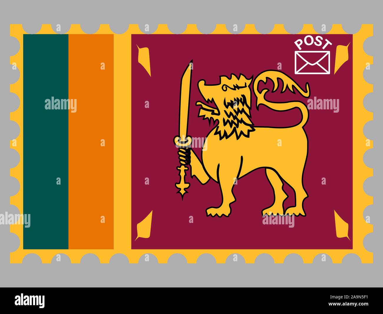 Sri lanka national flag Stock Vector Images - Alamy