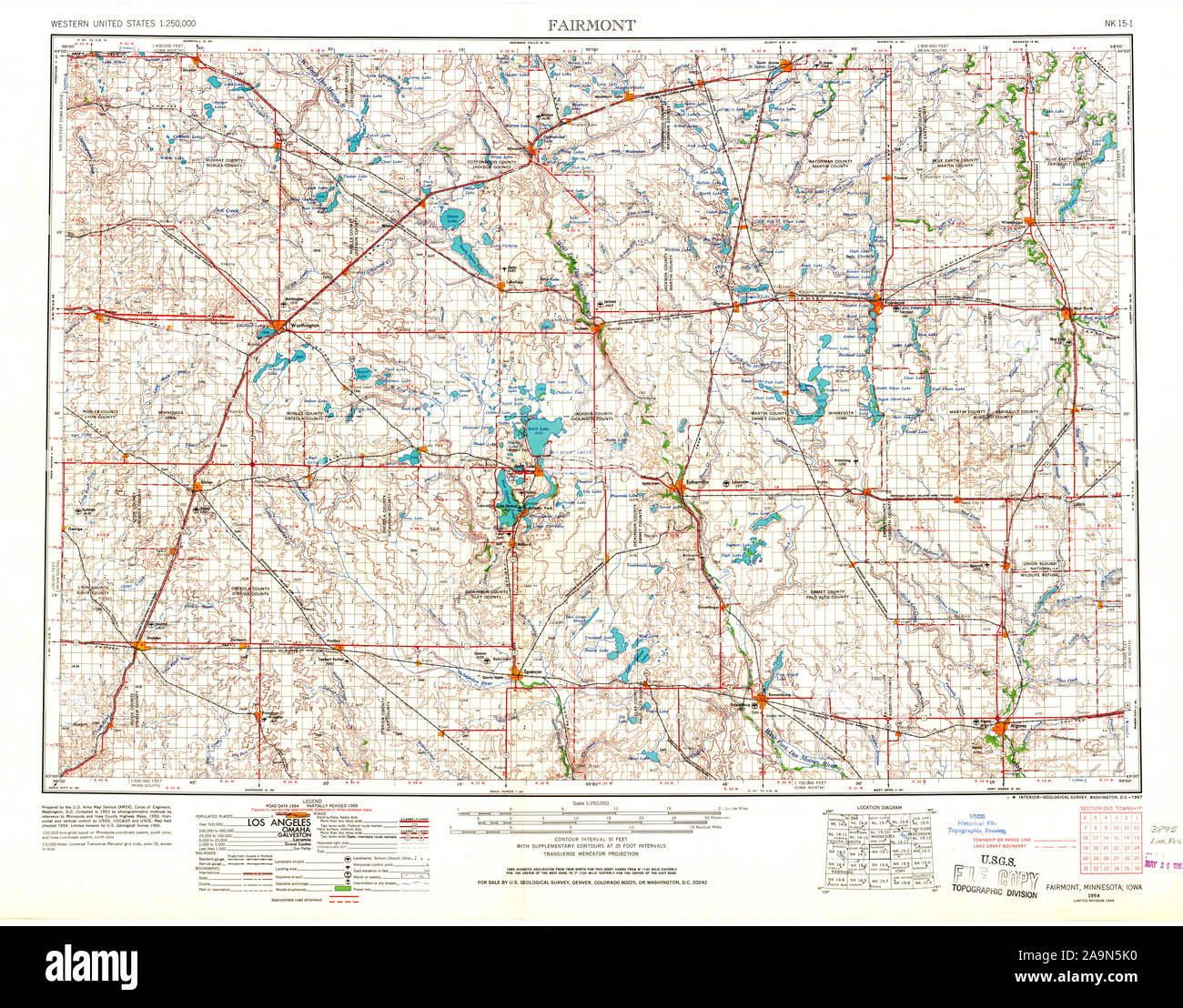 Map of fairmont hi-res stock photography and images - Alamy