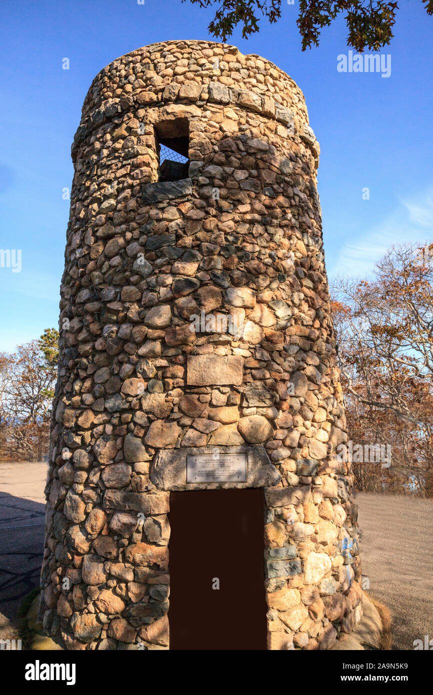 Dennis, Massachusetts, USA – November 10, 2019: Scargo Tower overlooks ...