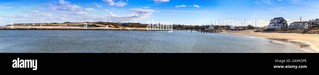 Sea Street Beach in Dennis, Massachusetts on Cape Cod in the fall Stock ...
