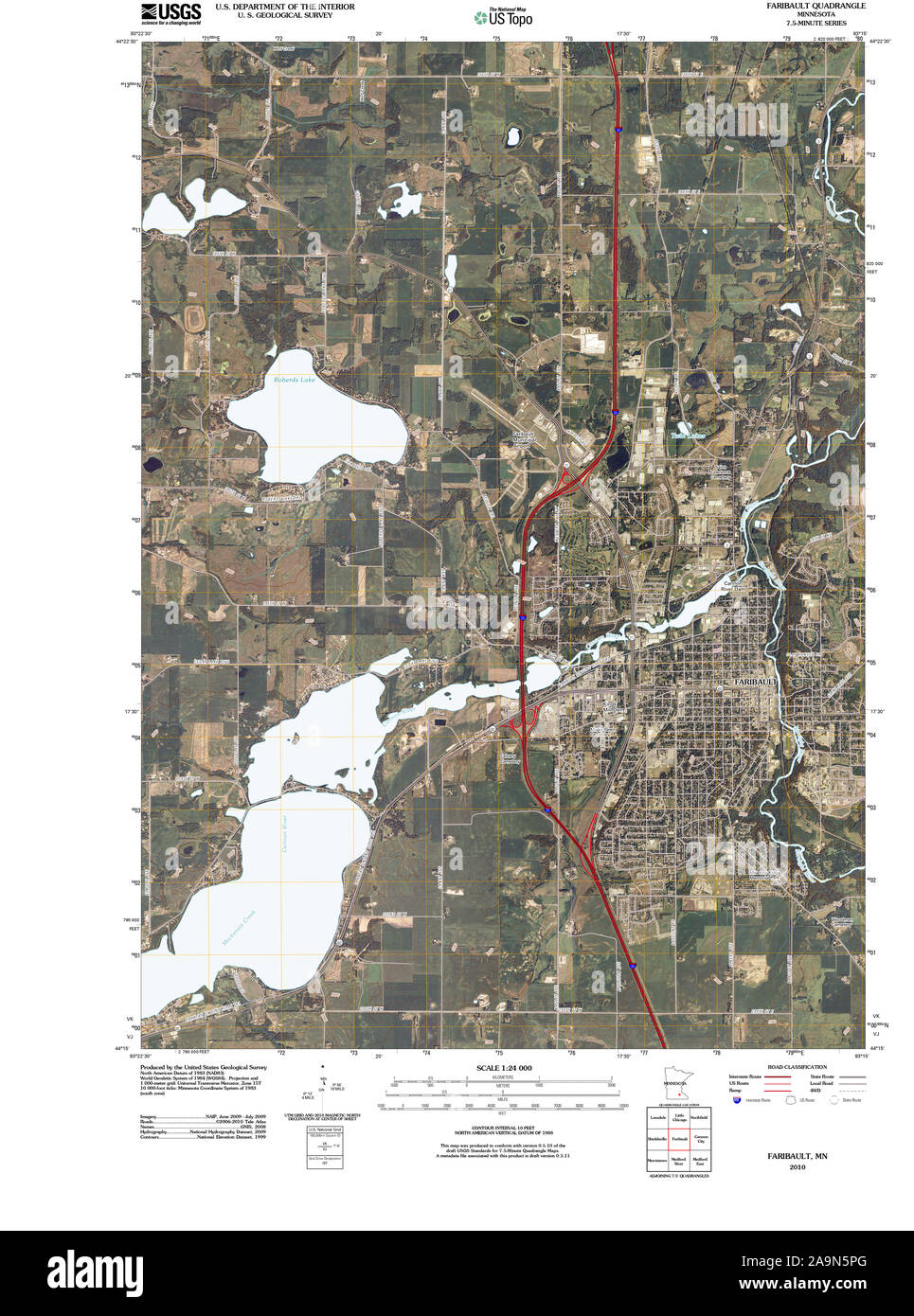 Map of faribault hi-res stock photography and images - Alamy