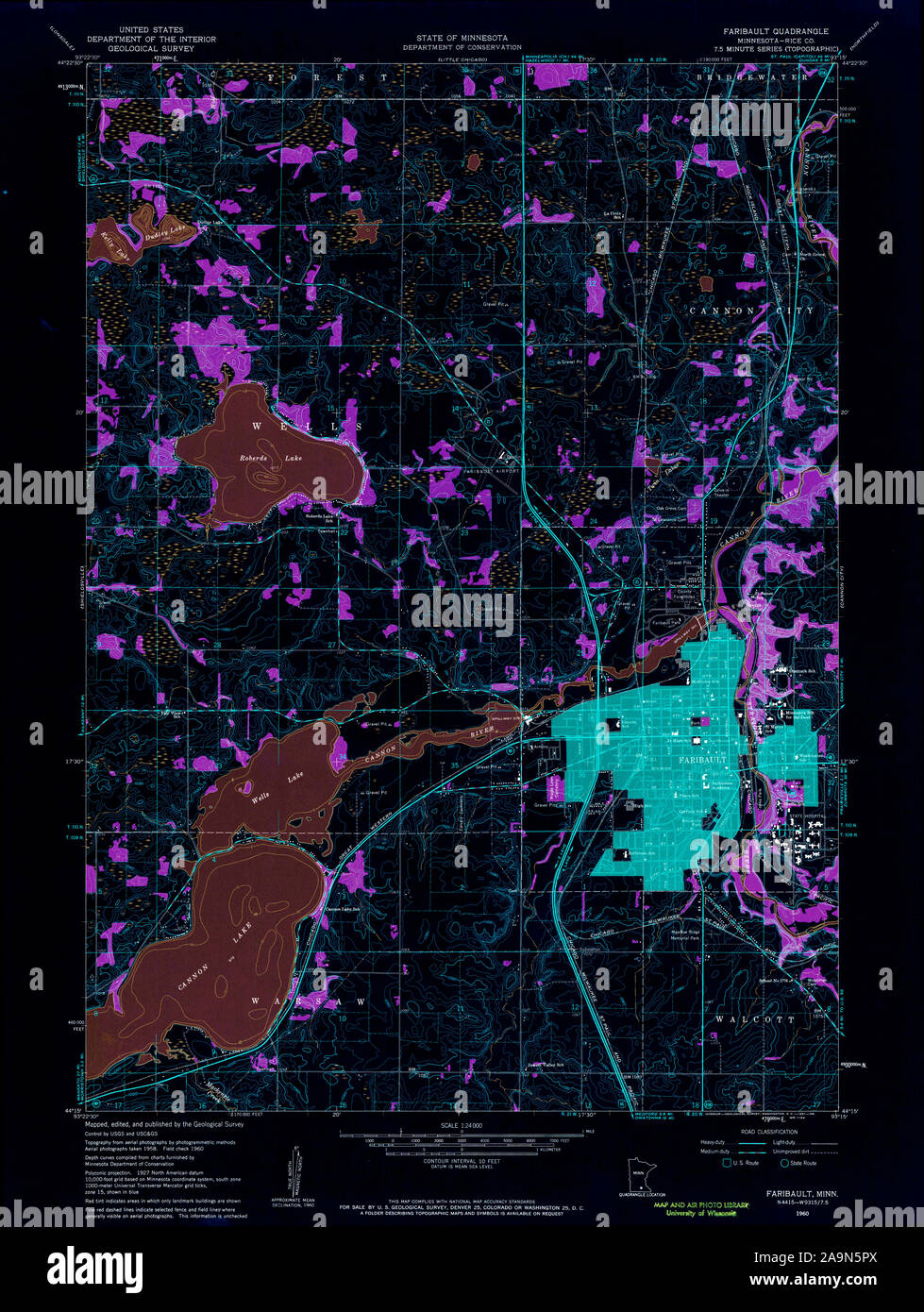 Map of faribault hi-res stock photography and images - Alamy