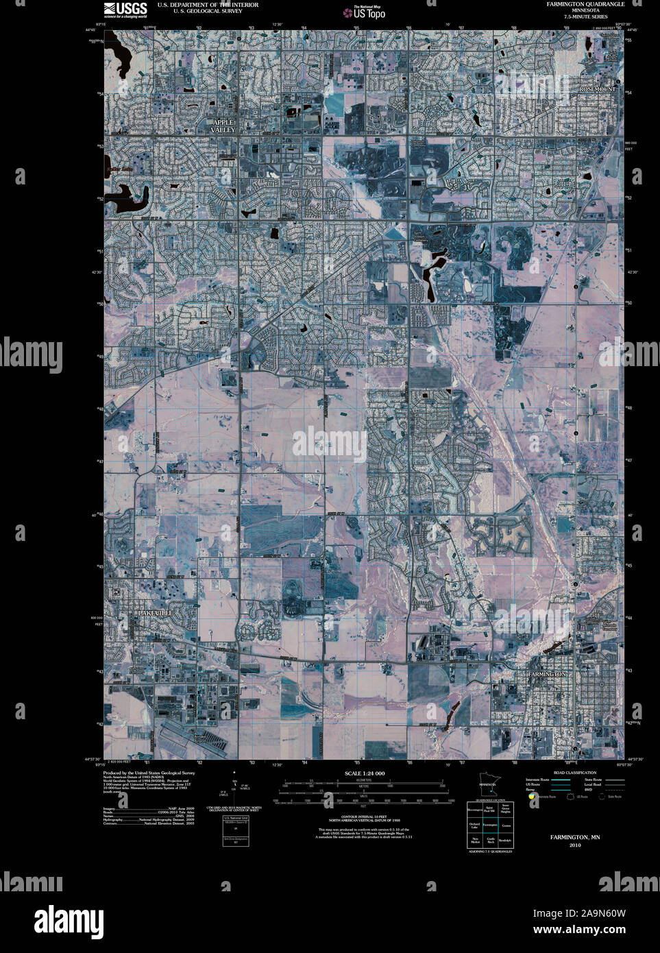 Map of farmington minnesota hi-res stock photography and images - Alamy
