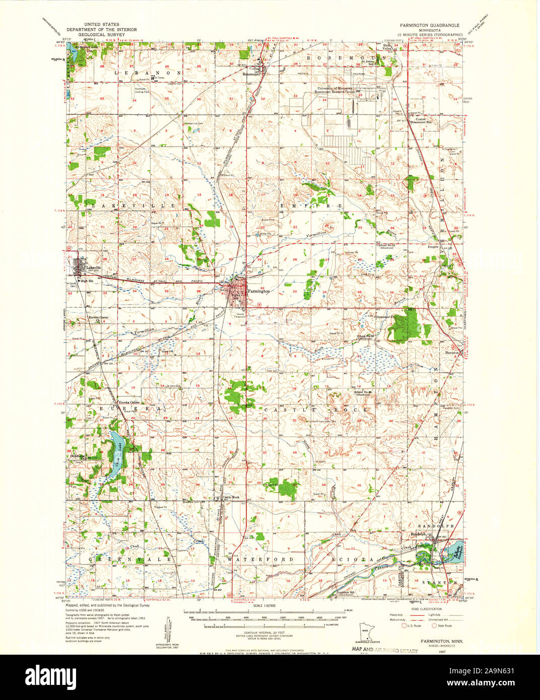 Map of farmington minnesota hi-res stock photography and images - Alamy
