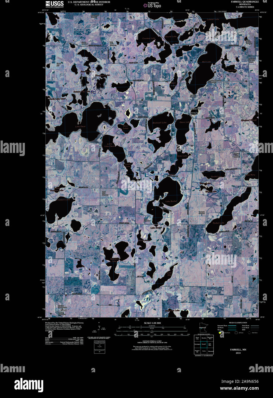 Map of farwell hi-res stock photography and images - Alamy