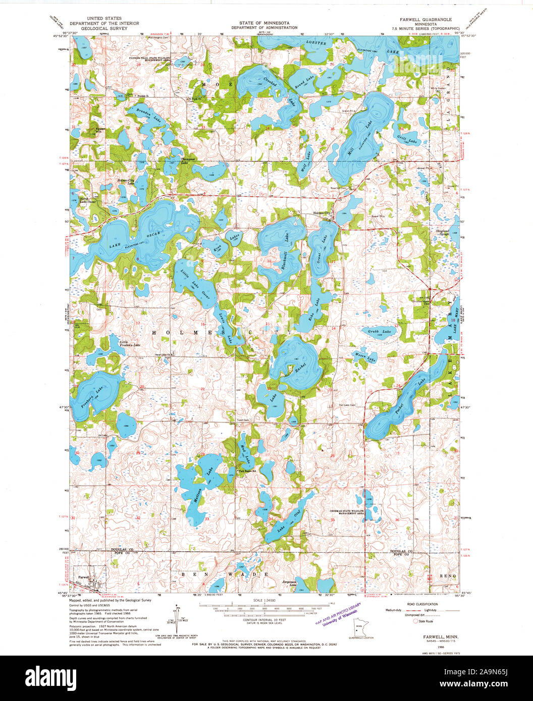 Map of farwell hi-res stock photography and images - Alamy