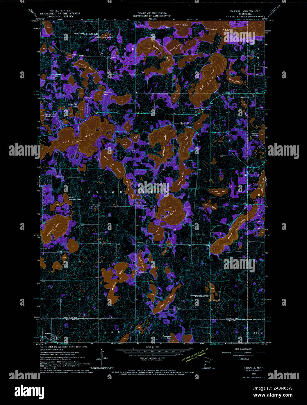 Map of farwell hi-res stock photography and images - Alamy