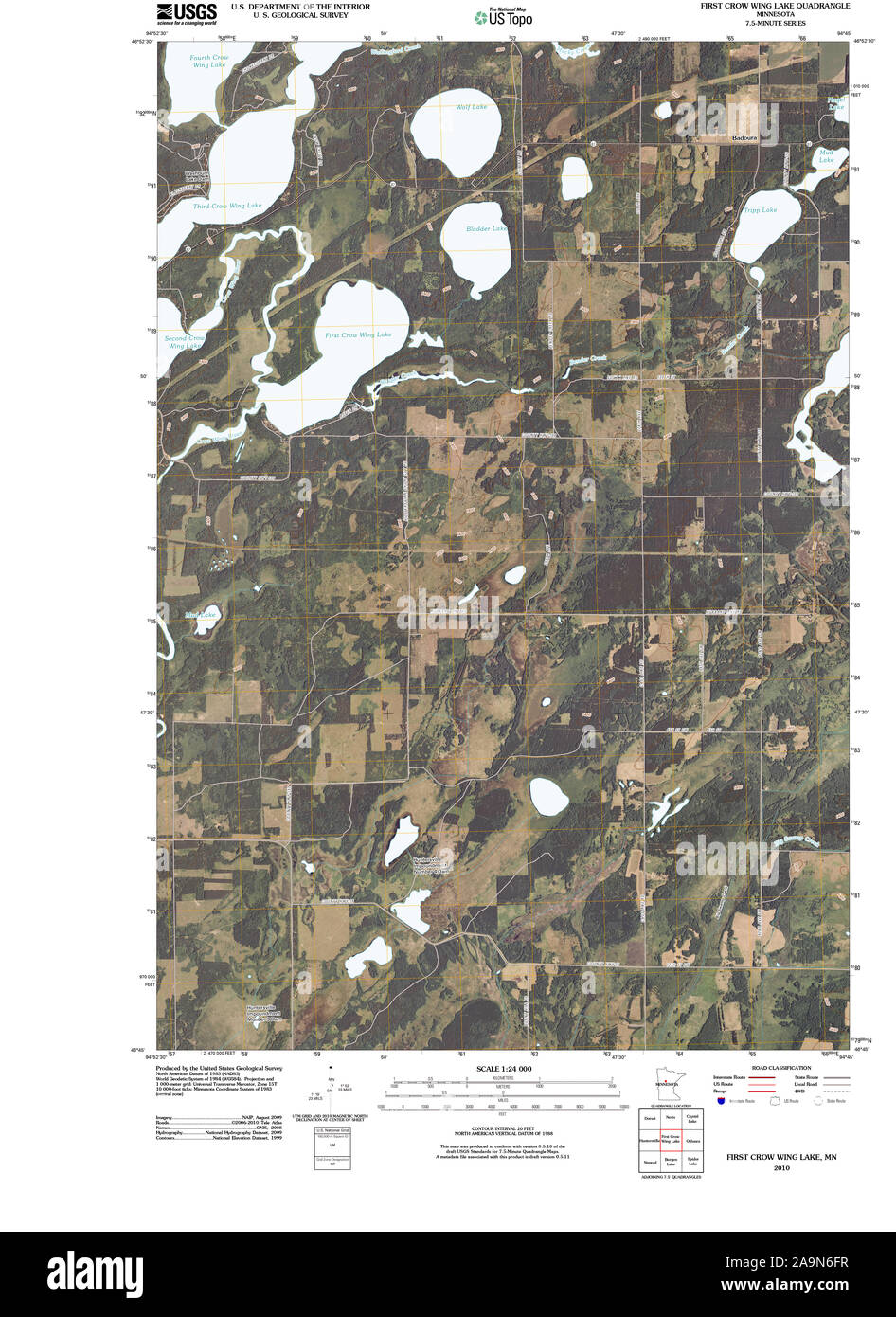 First crow wing lake hi-res stock photography and images - Alamy