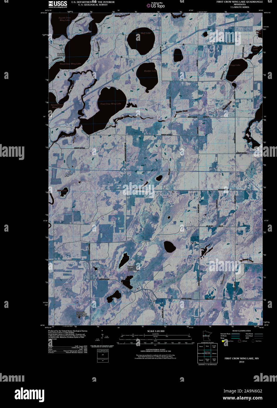 First crow wing lake hi-res stock photography and images - Alamy