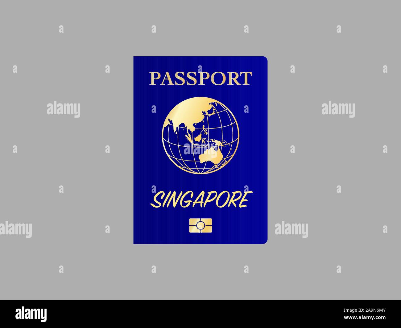 Beautiful national flag of Republic of Singapore. original colors and ...