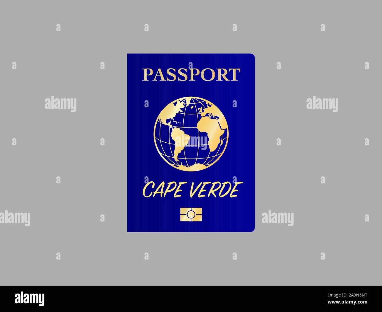 National flag of Republic of Cape Verde. original colors and proportion ...