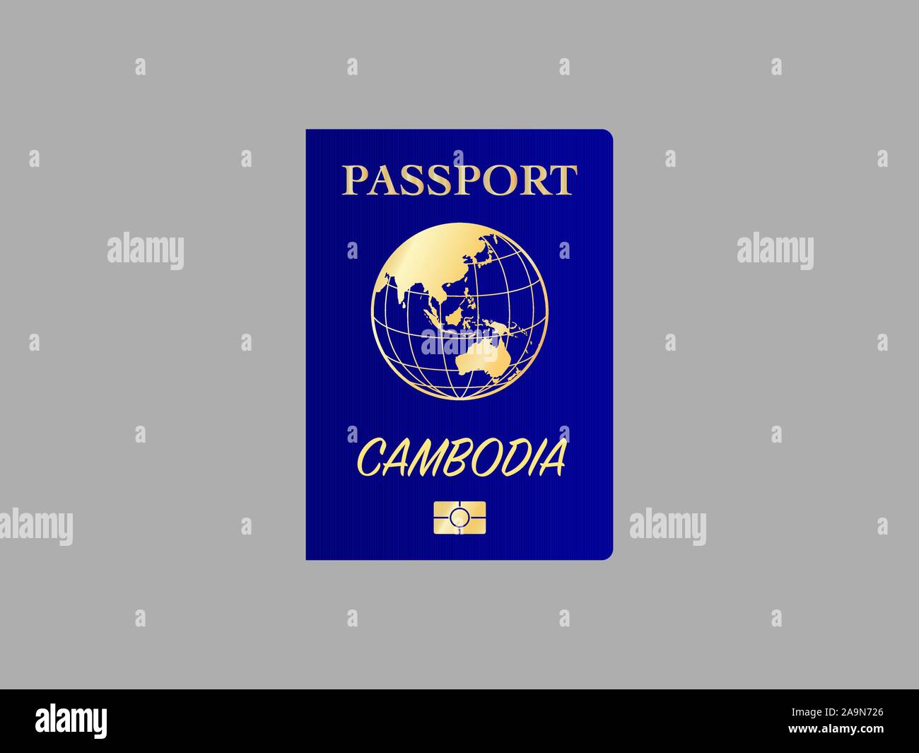 National flag of Kingdom of Cambodia . original colors and proportion ...