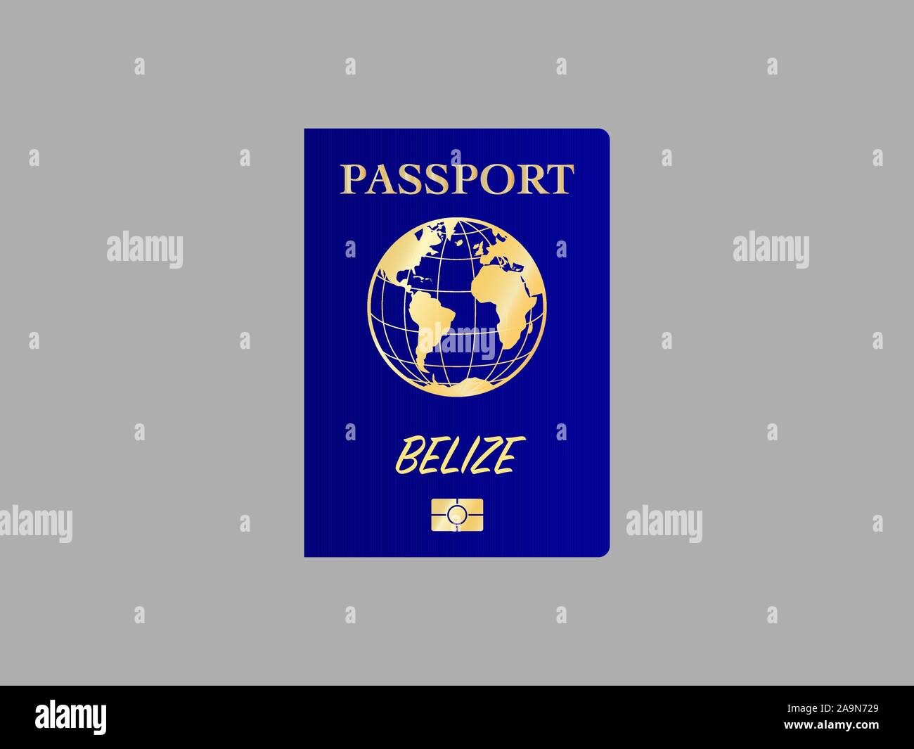 National flag of Belize . original colors and proportion. Simply vector ...