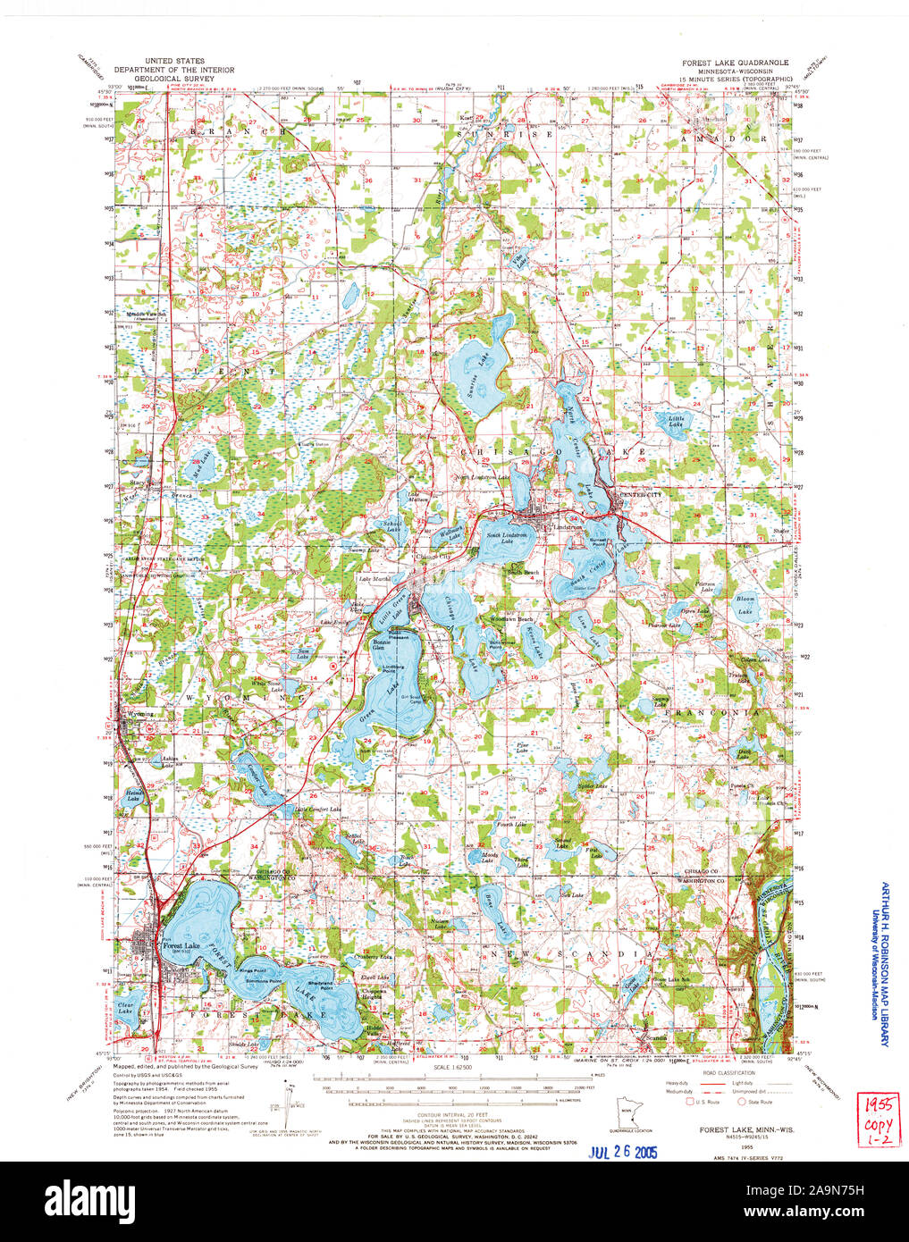 Forest lake minnesota Cut Out Stock Images & Pictures - Alamy