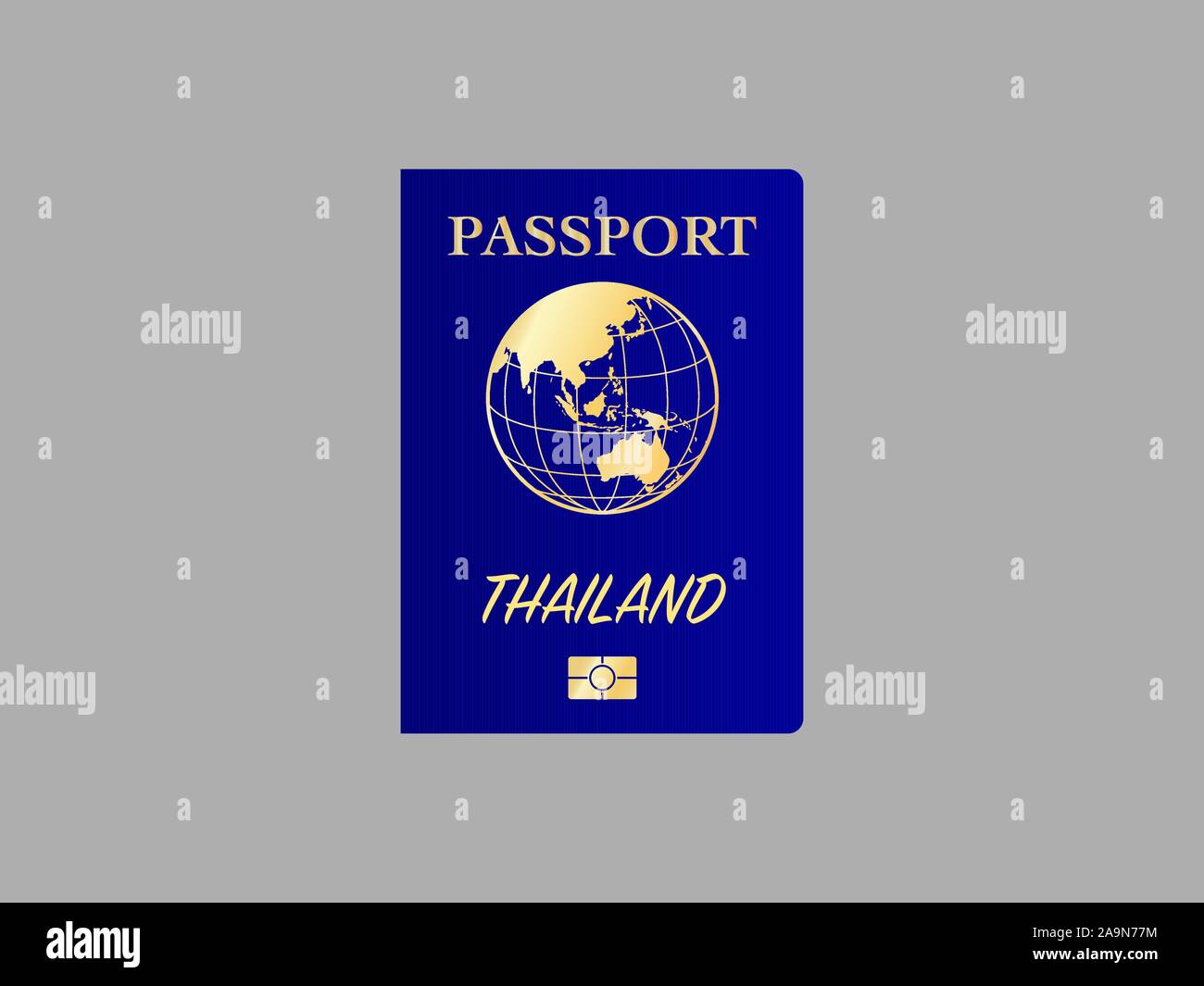 Beautiful national flag of Kingdom of Thailand, original colors and ...