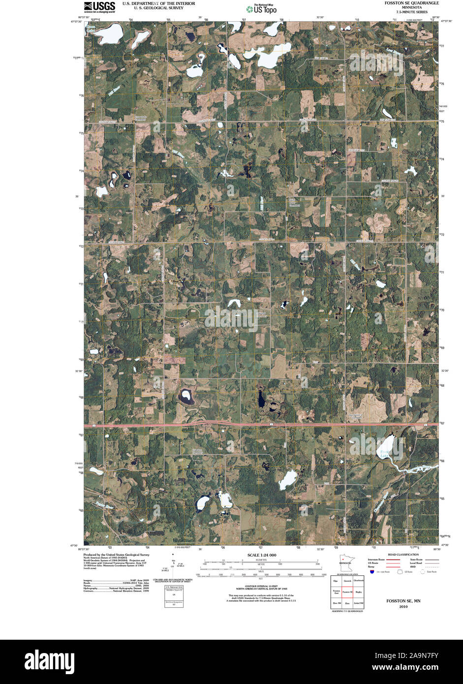 Fosston map hi-res stock photography and images - Alamy