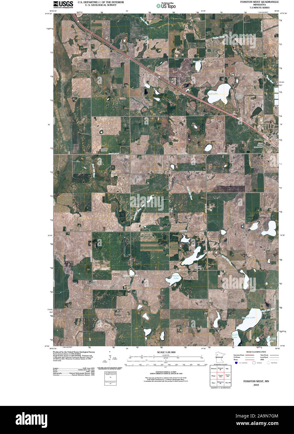 Map of fosston hi-res stock photography and images - Alamy