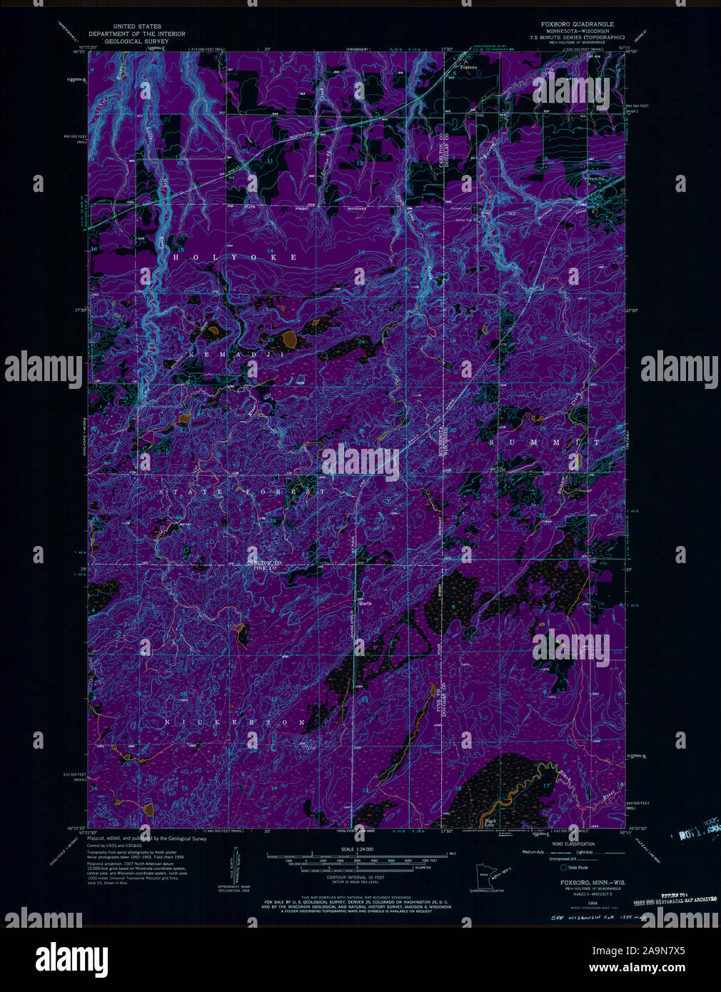 Map of foxboro hi-res stock photography and images - Alamy