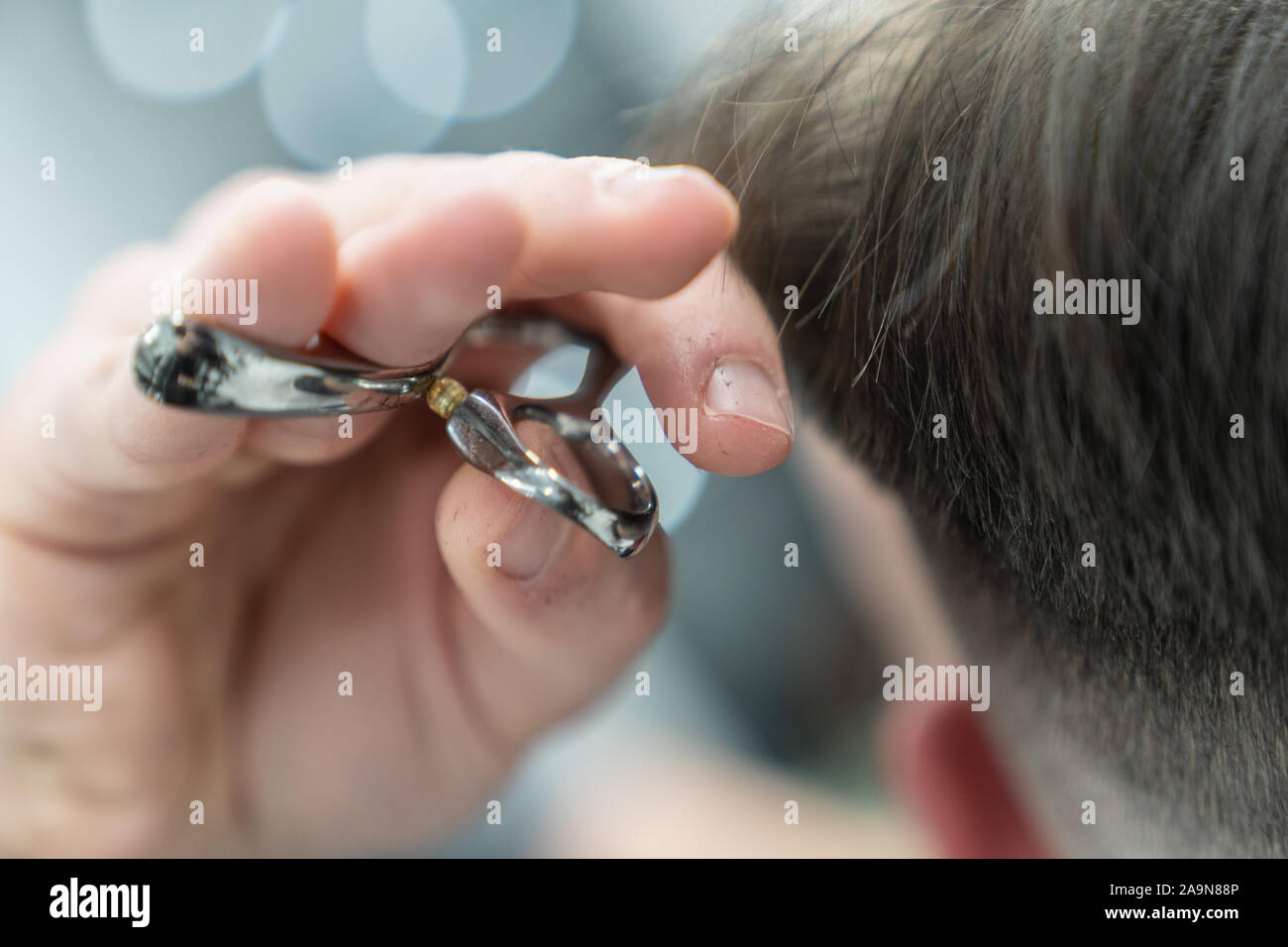 Male barber care smiling hi-res stock photography and images - Alamy