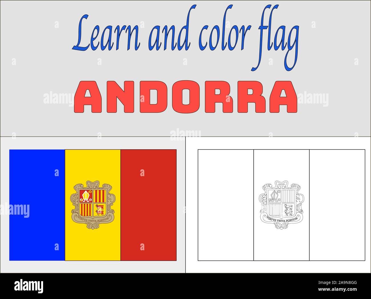 National flag Coloring Book pages for Education and learning. original ...