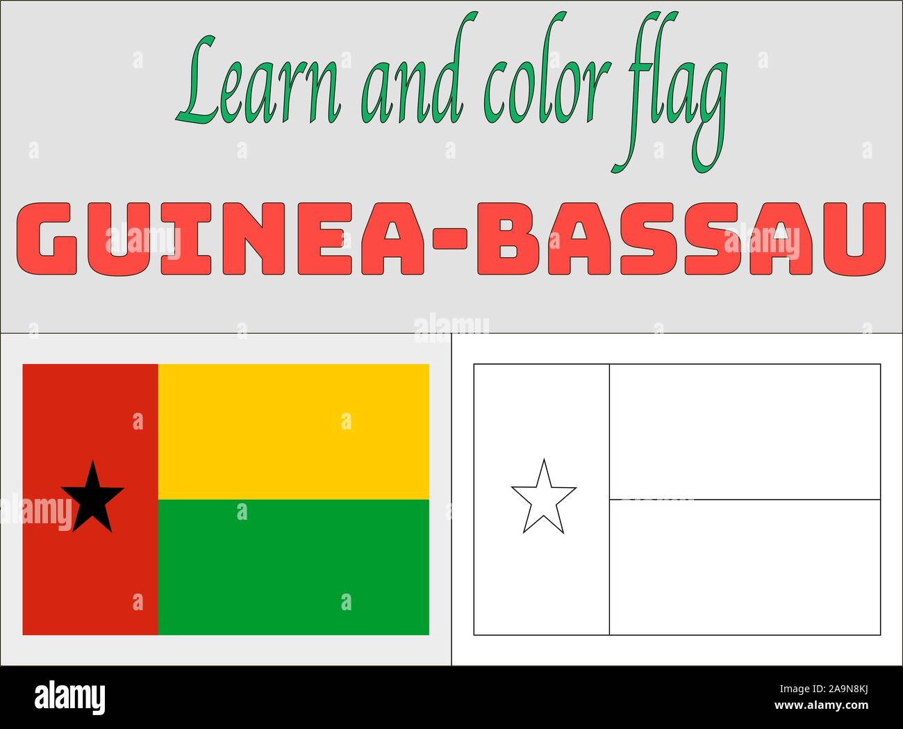 National flag Coloring Book pages for Education and learning. original ...