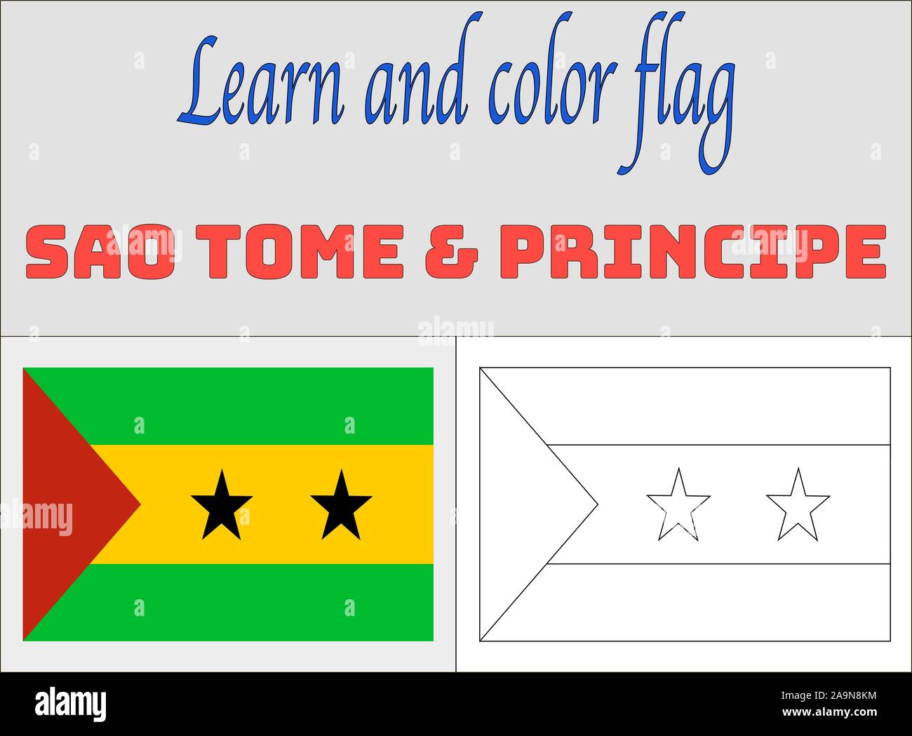 National Flag Coloring Book Pages For Education And Learning Original