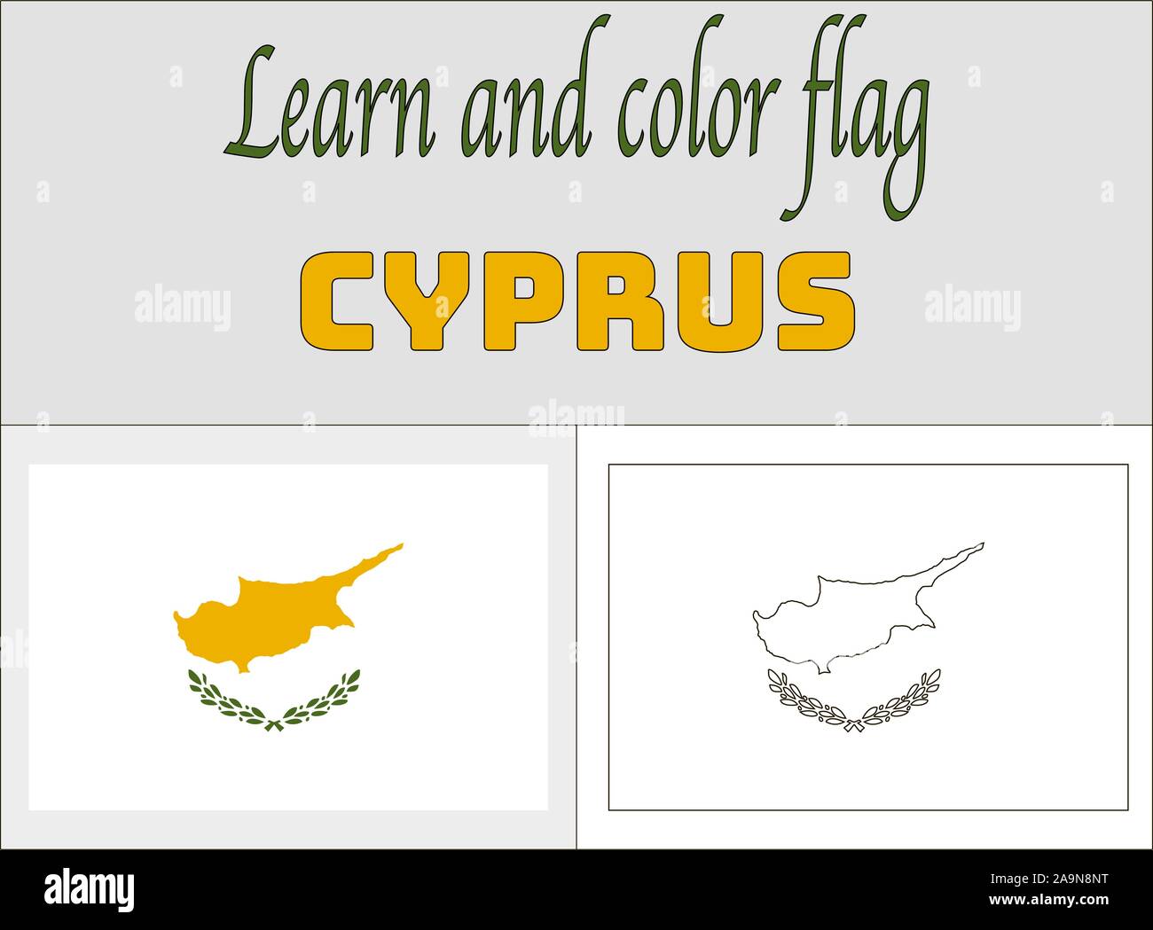 National flag Coloring Book pages for Education and learning. original ...