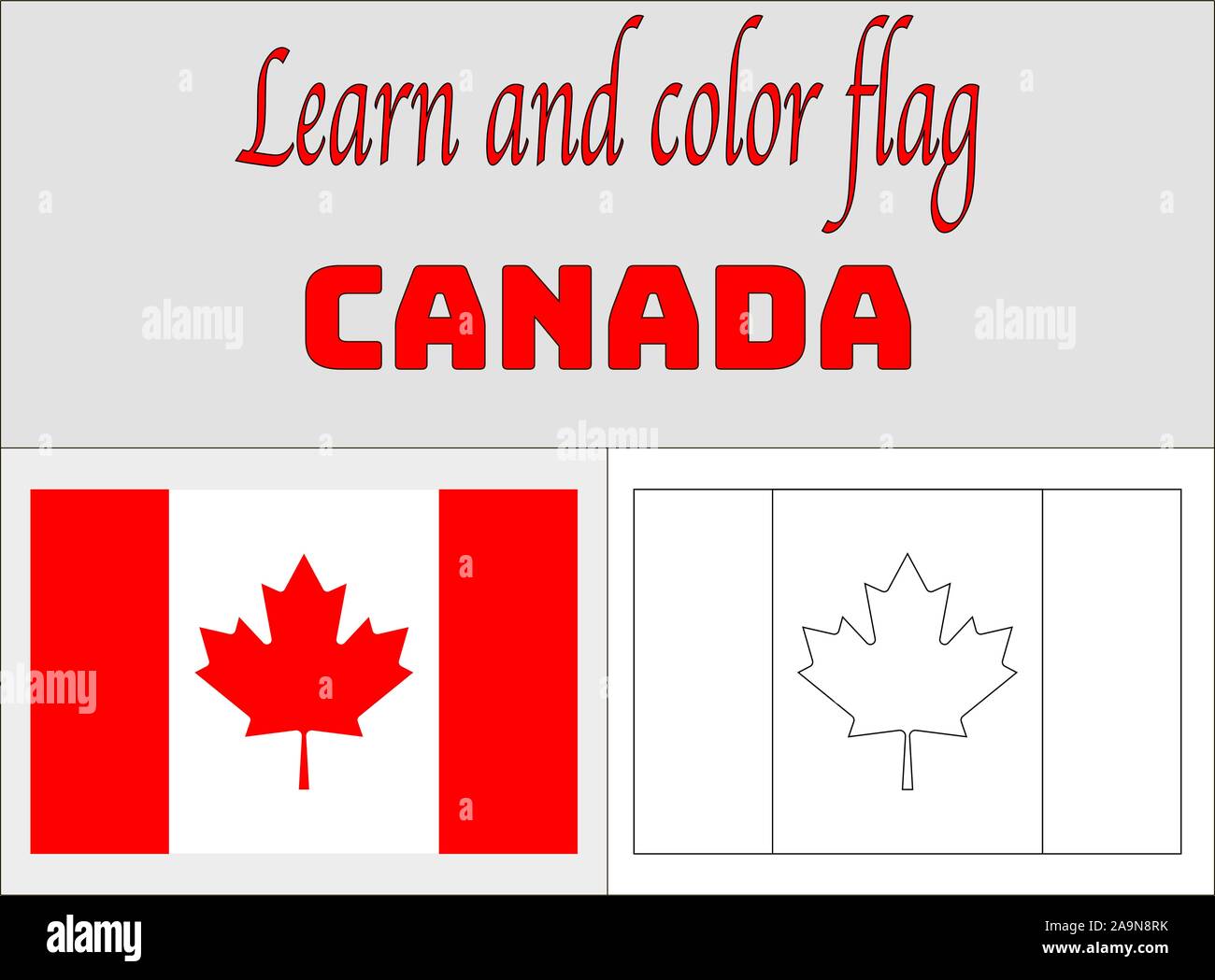 National flag Coloring Book pages for Education and learning. original ...