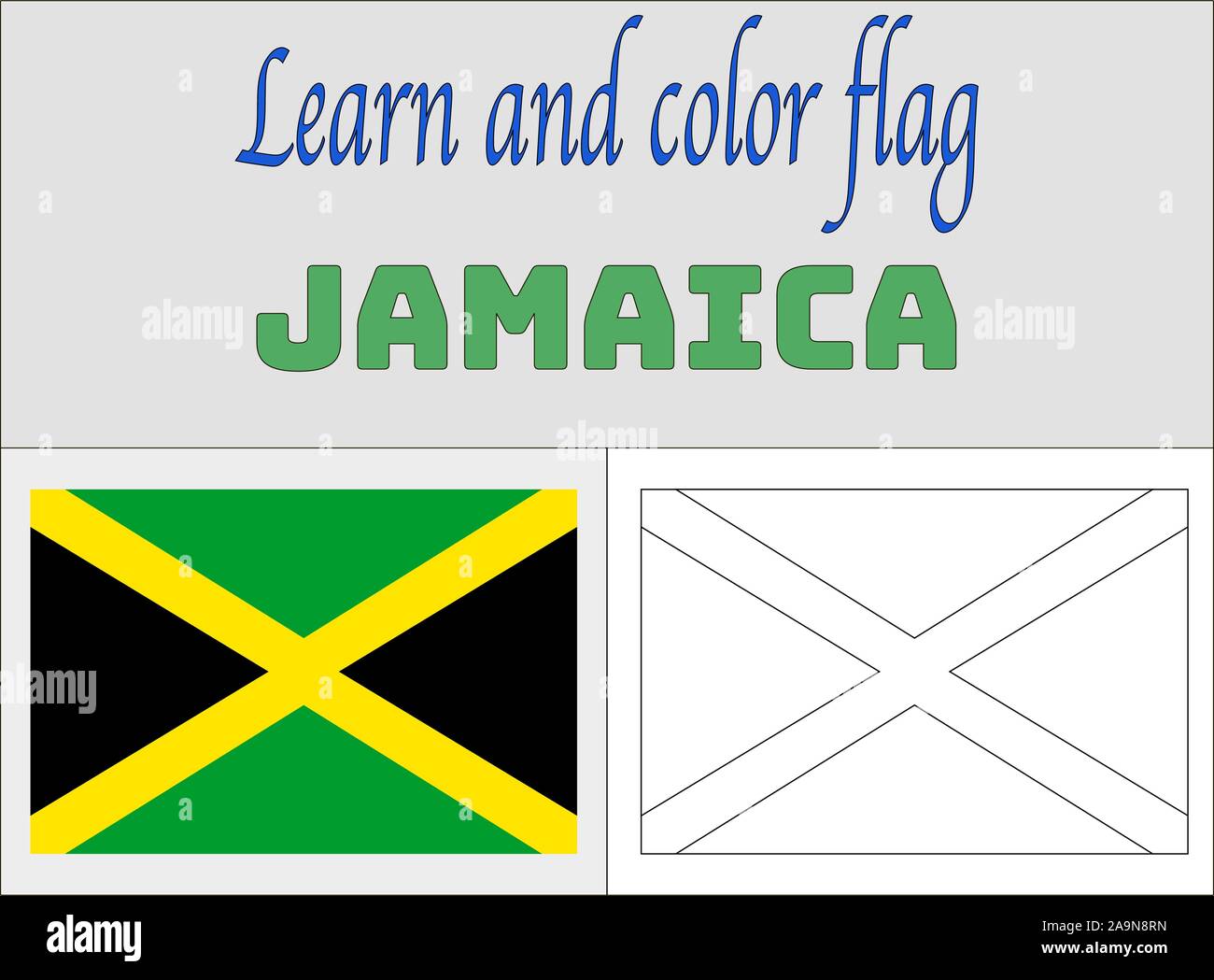 National flag Coloring Book pages for Education and learning. original ...