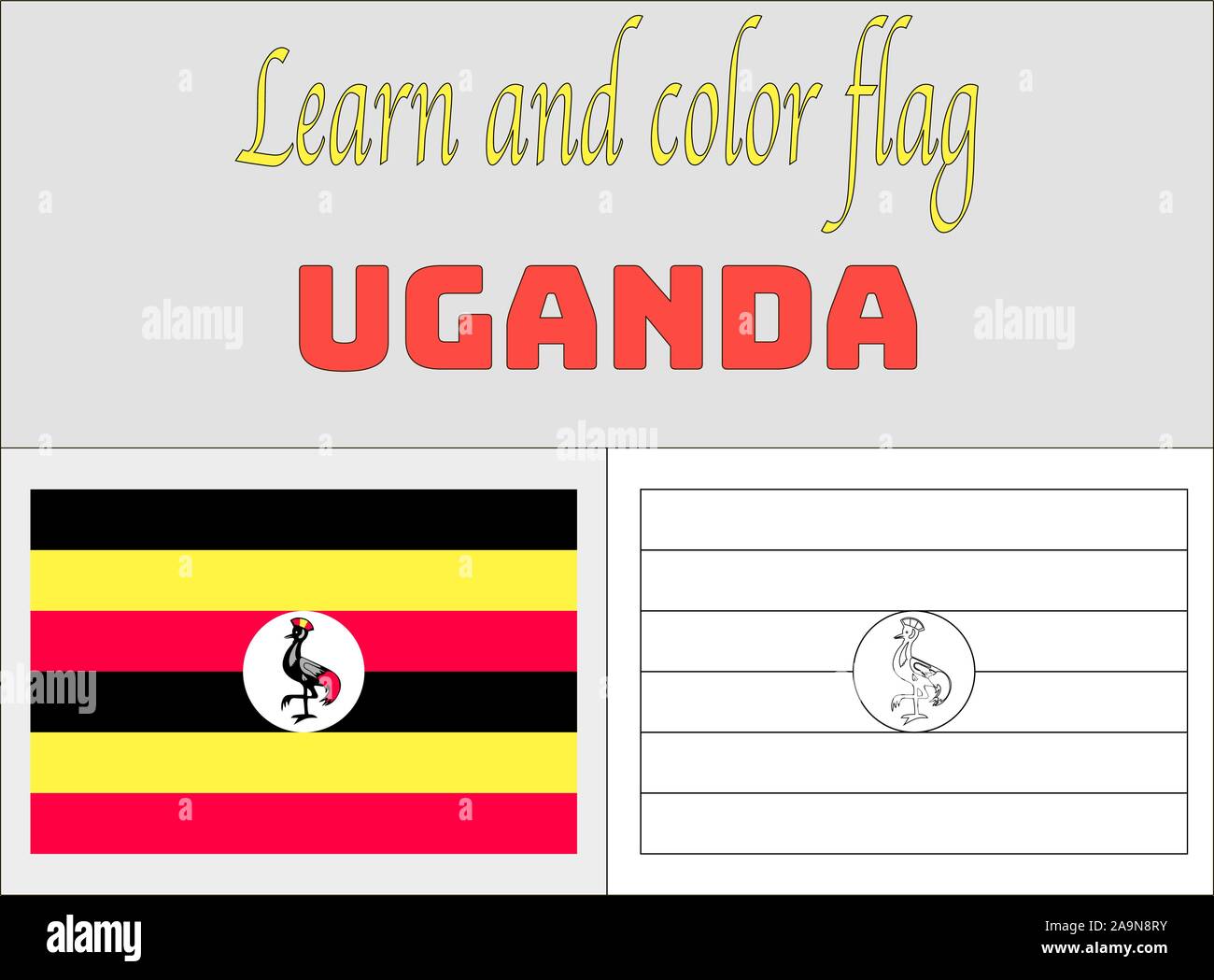 National Flag Coloring Book Pages For Education And Learning Original