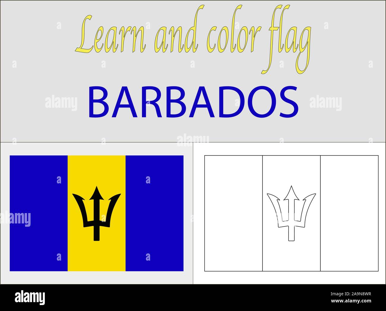 National flag Coloring Book pages for Education and learning. original ...