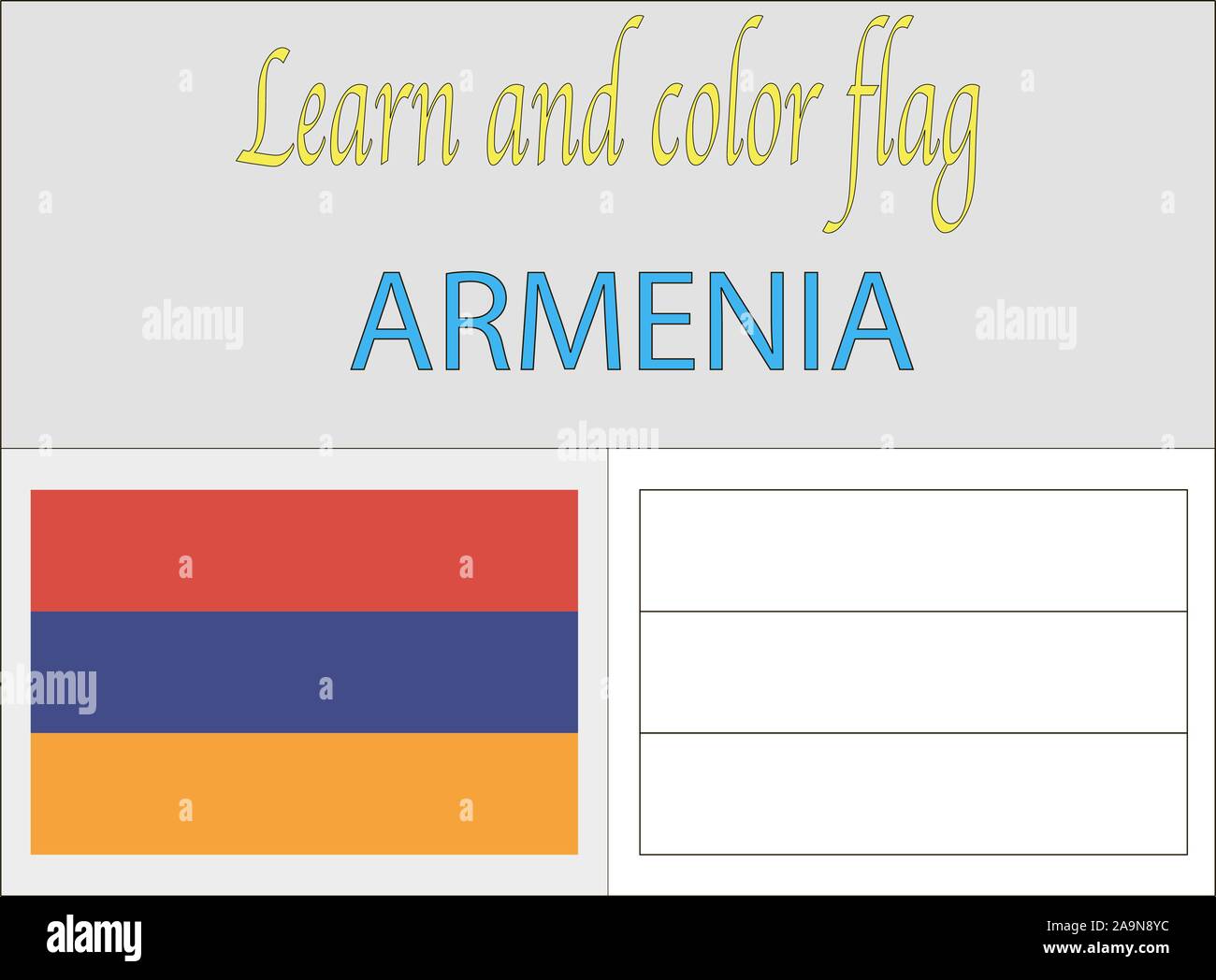 National flag Coloring Book pages for Education and learning. original ...